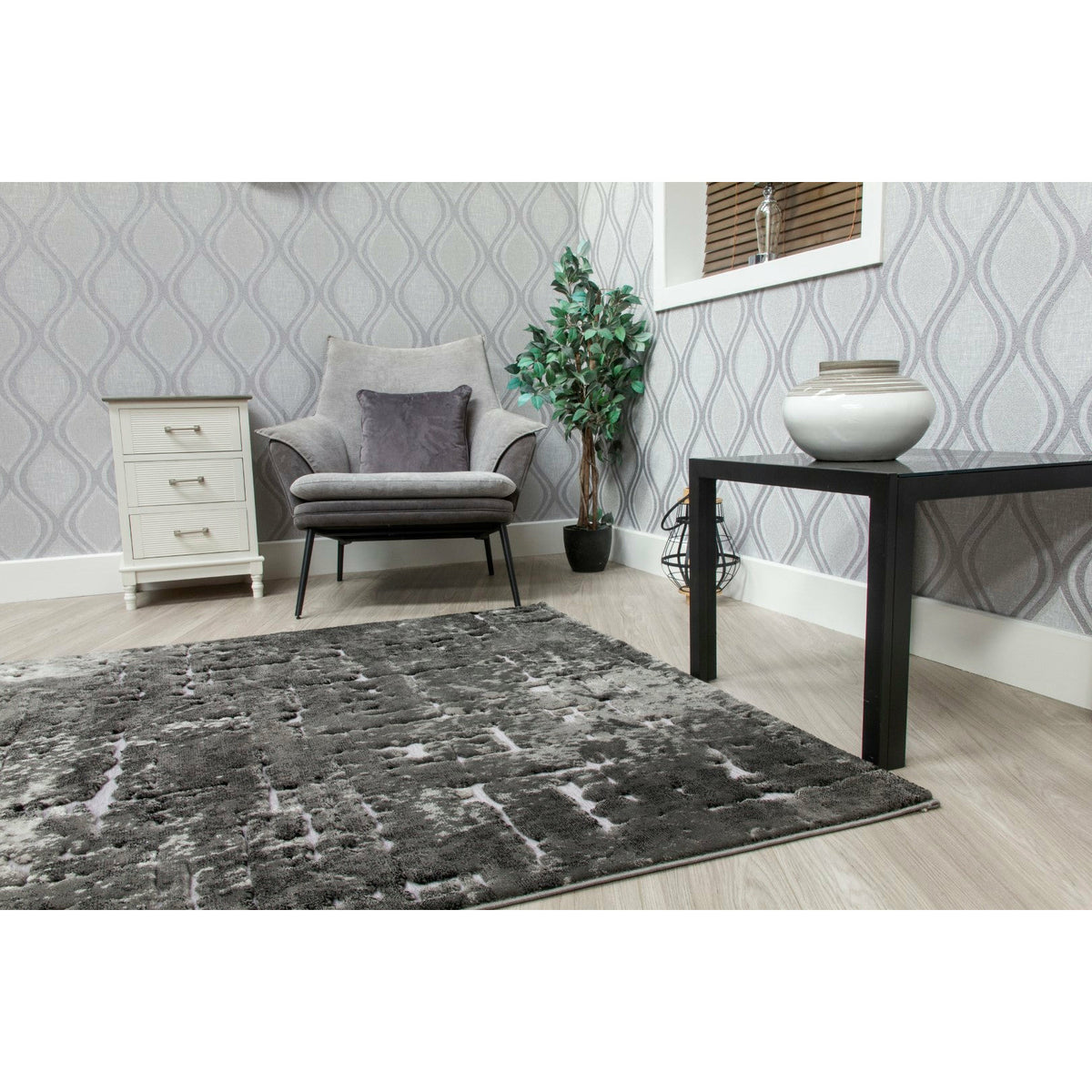 Bellini Rug - Dark Grey – Traynor Furnishings